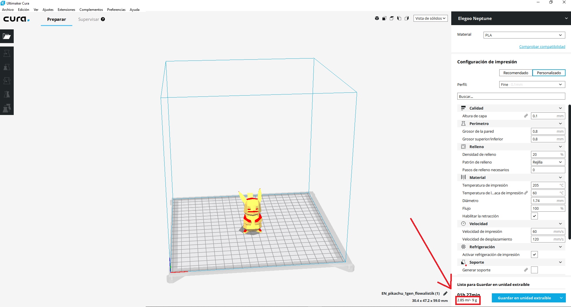 The densities of all 3D printing materials - Bitfab