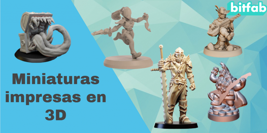 Imprimir miniaturas en 3D - Ideas, trucos ¿filamento o resina? - Bitfab